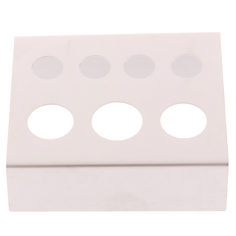 7 Holes Stainless Steel Rectangle Tattoo Ink Cup Holder Stand Pigment ...