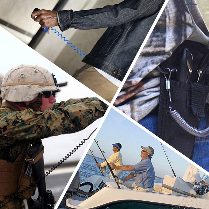 Llavero de cable de alambre de alambre elástico alto cable