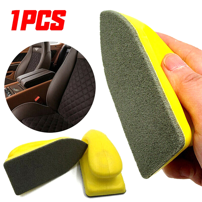 Car Leather Seat Care Detailing Clean Nano Brush Auto Interior Wash for -tz