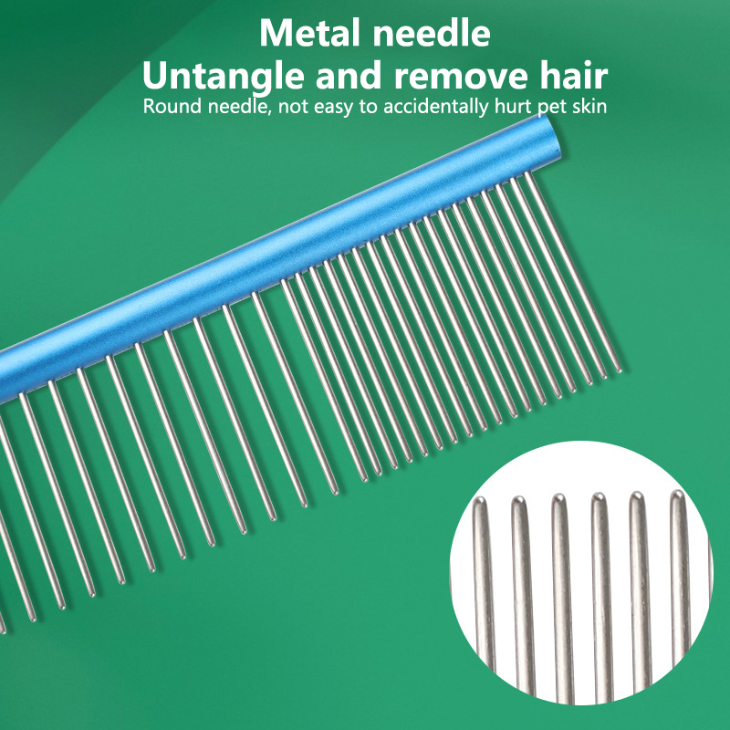 Professional Dog Grooming Comb Pet Hair Remover Dog Grooming Straight Pin Com ba