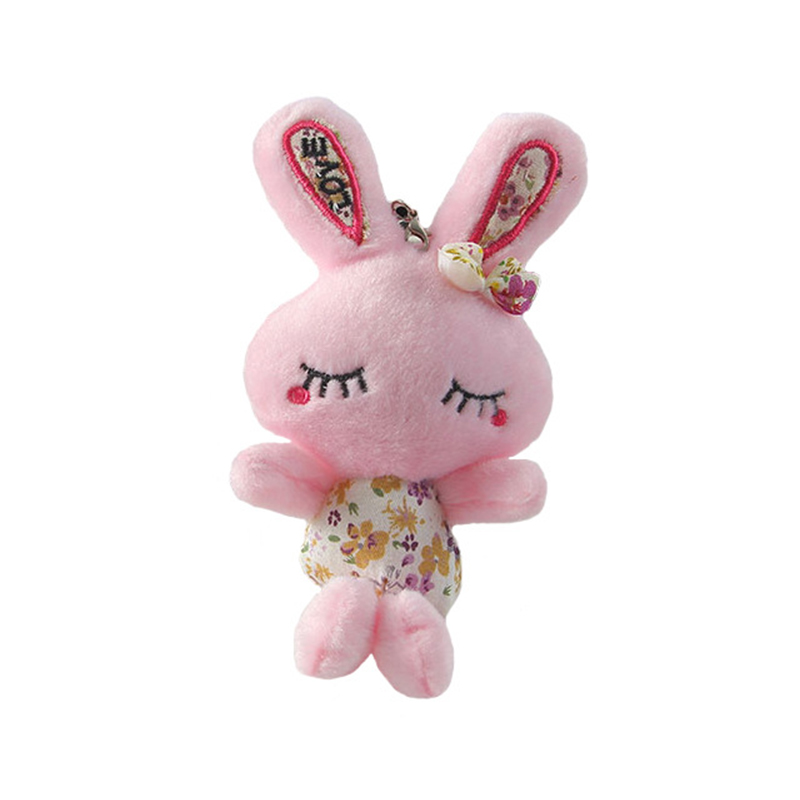 1Pc Squinting Rabbit Plush Toy Bunny Stuffed Doll Car Backpack Key Chain Pend EI
