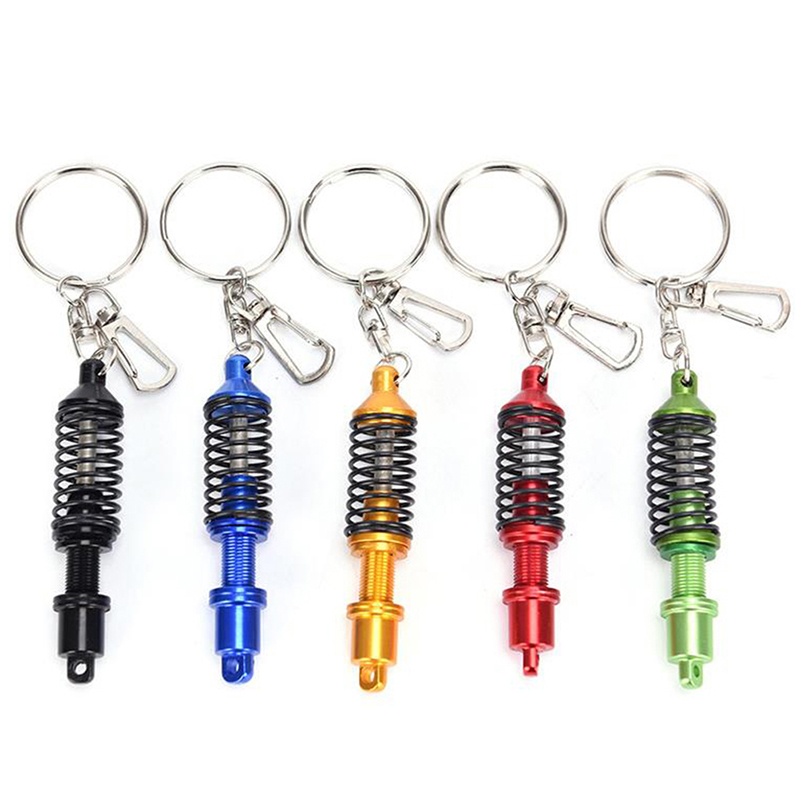 Universal Car Coilover Spring Shock Absorber Part Model Keychain For Man Gift