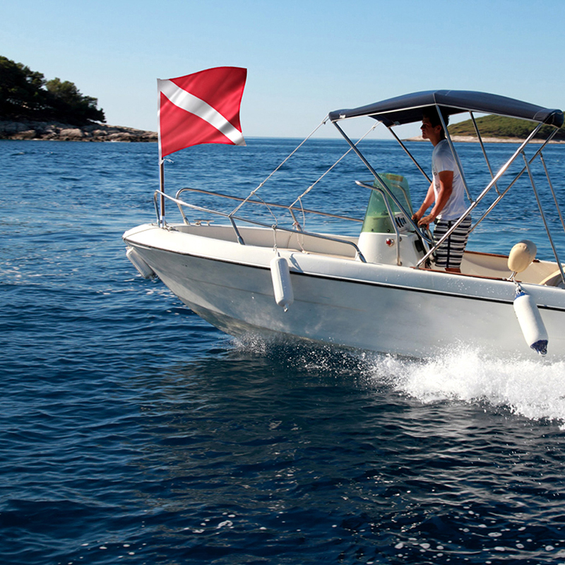 Diving Boat Flag International Sign Universal Diving Boat Floating Flag