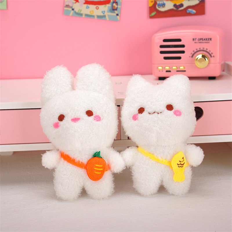 15cm Cartoon Soft Rabbit Stuffed Animals Anime Plush Doll Kawaii Cute Cat ba