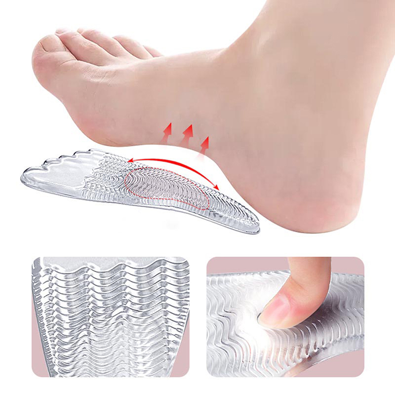 1 Pair Shoe Pad Forefoot Insole Cushion Non-Slip Silicone Insoles Foot ...