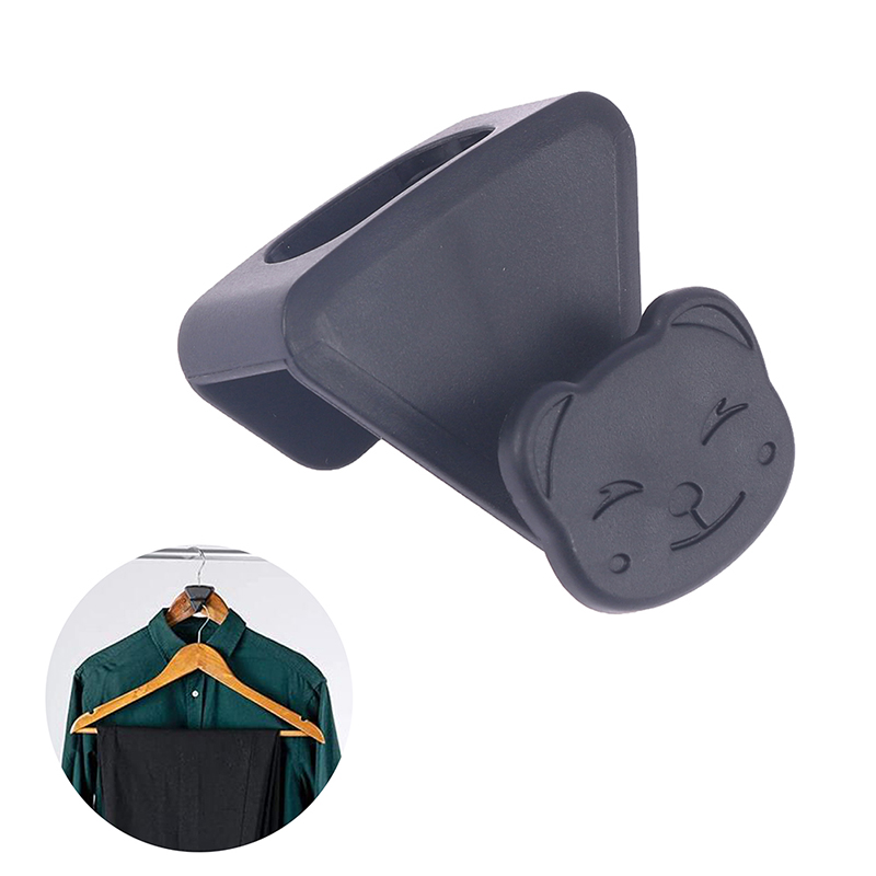 1Pcs Hanger Space Triangles Hooks Plastic Magic Hanger Hooks for Hangers Spa -wf