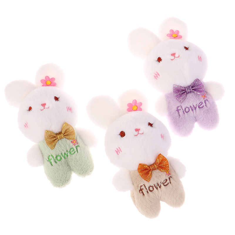 15CM Cute Rabbit Plush Toy Cartoon Bunny Keychain Stuffed Doll Pendant Bag De EI