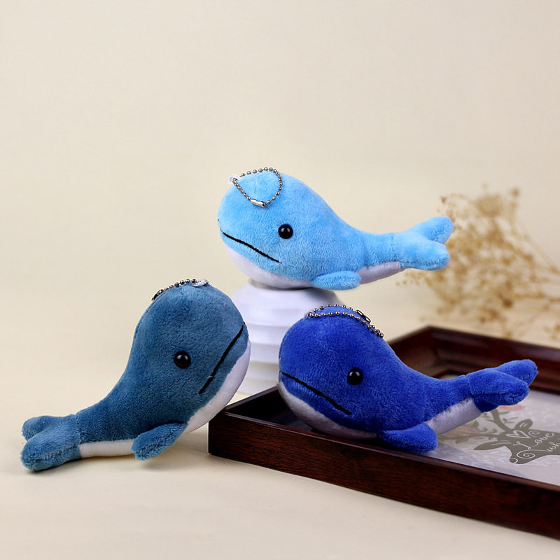 Whale Plush Keychain Whale Doll Lady Bag Luggage Car Ornament Soft Gift ba