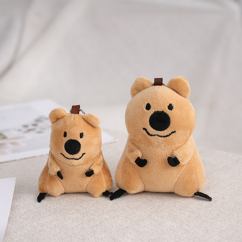 New Cute Plush Koala Keychain Stuffed Animal Doll Toys Imitation Rabbit Fur EI