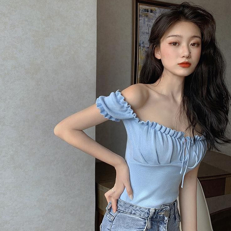 Vêtements de tendance des femmes solides harajuku tops