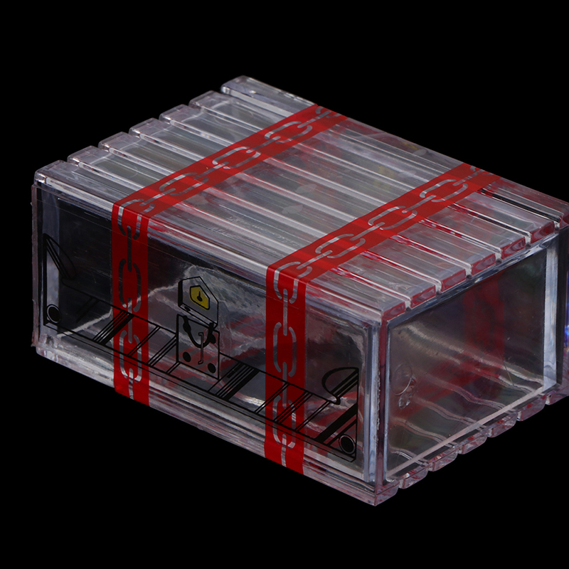 1Pc IQ Box Others can't open the transparent box Magic Trick Secret Drawer To EI