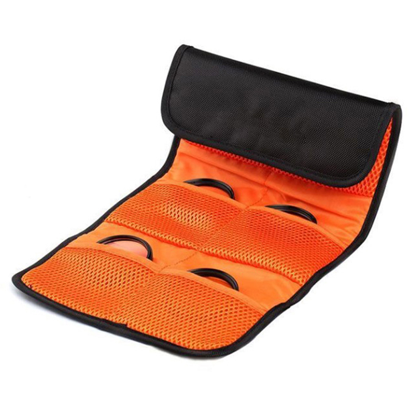 Borsa filtro obiettivo custodia filtro obiettivo fotocamera per portafoglio 49 mm-77 mm ND UV CPL R1
