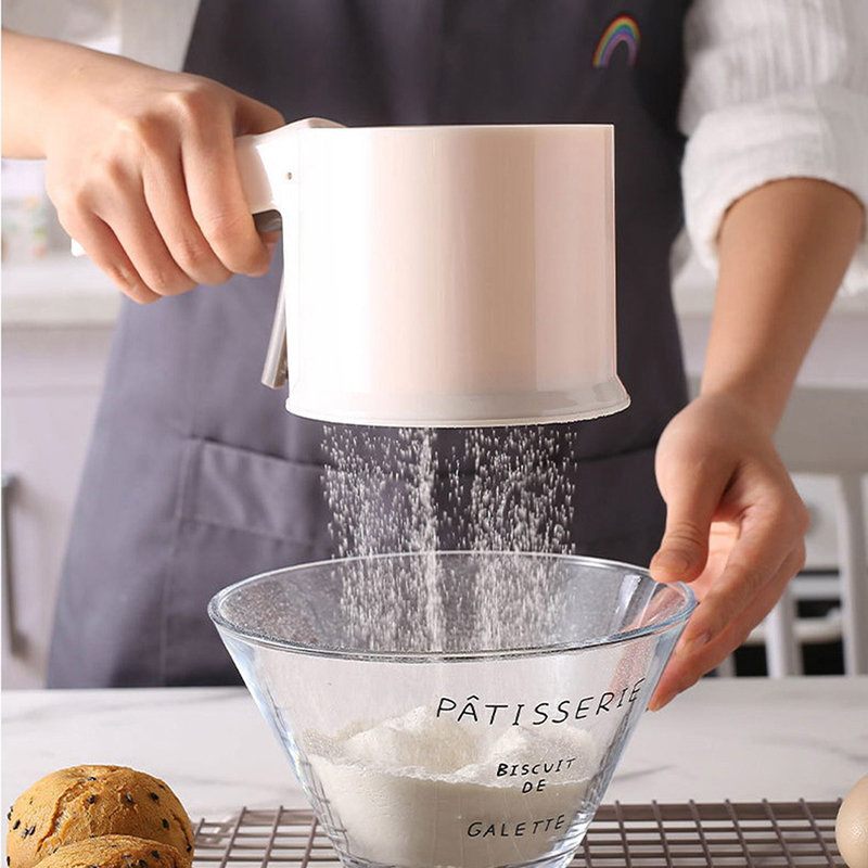 Fine Mesh Flour Sifter Matcha Powder Flour Shaker Hand-held Sieve Strainer