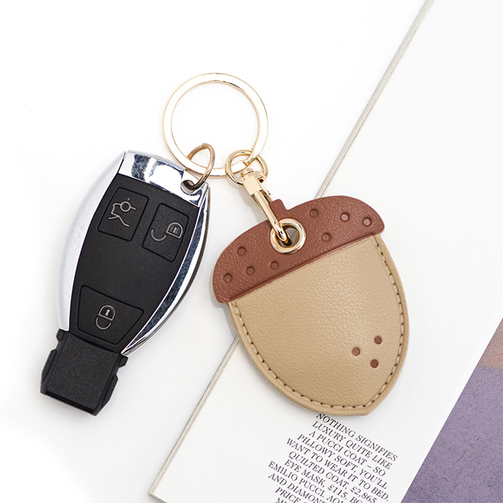 Carino portachiavi in pelle personalità controllo accessi custodia portachiavi accesso