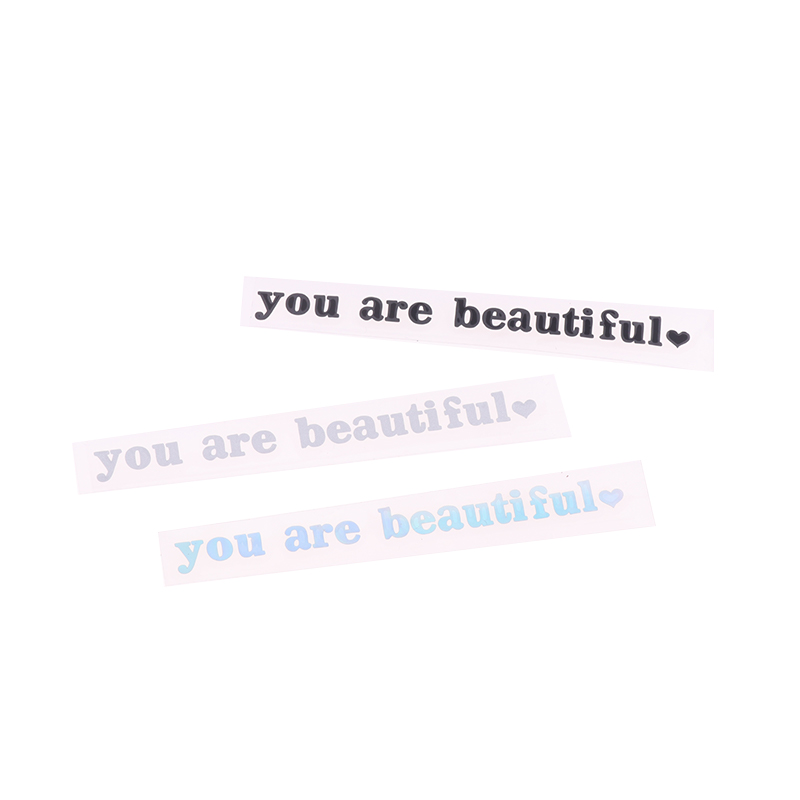The Text Car Stickers You Are Beautiful Interior Decoration Rear View Mirror ba