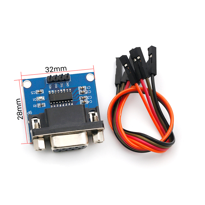 MAX3232 RS232 TO TTL Serial Port Converter Module Connector Flashing ...