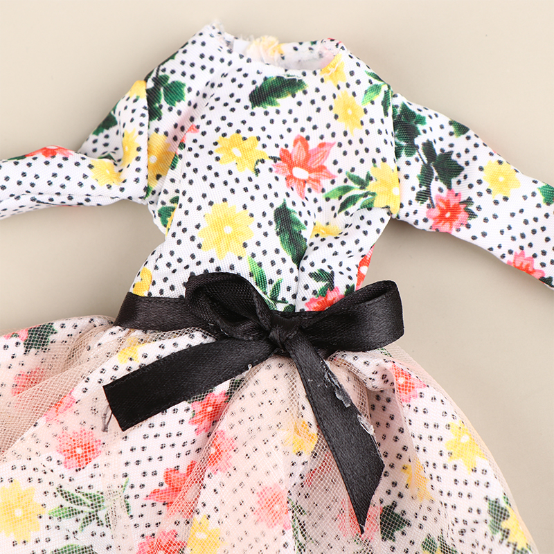 1PC 11.5-inch doll daily wear skirt 30cm doll changing dress high waist EI