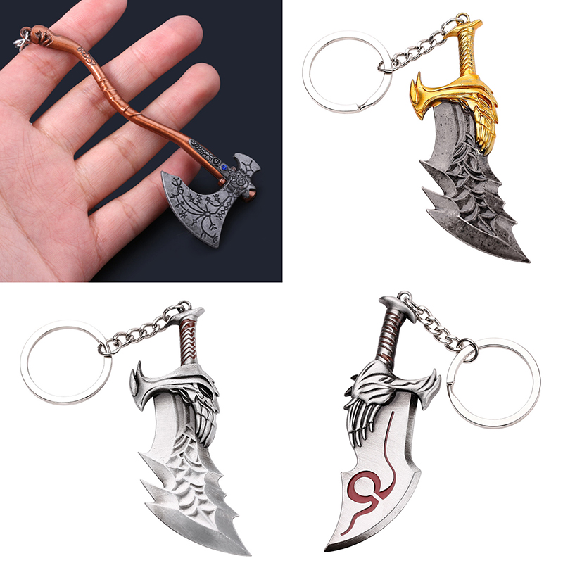 Keychain Key Chain Ring Axe Sword Course Arme Modèle Men