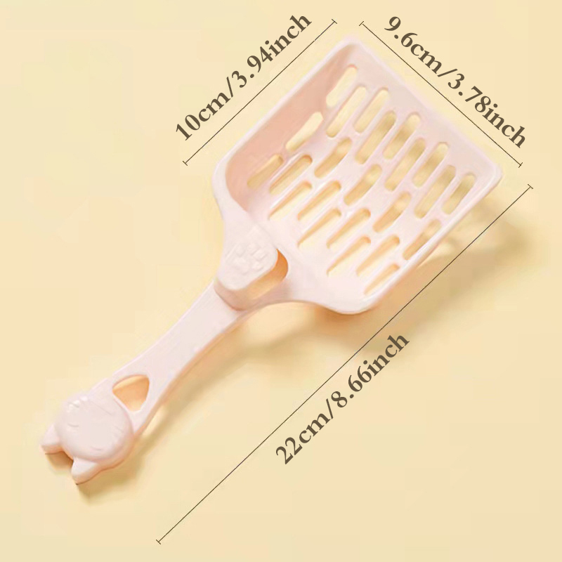 Cuccia per gatti pala manico lungo feci per gatti pala WC lettiera per gatti pulizia ~~