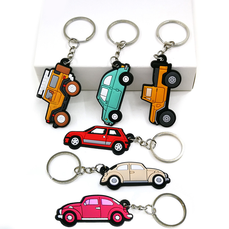 Portachiavi PVC 6 Colori Forma Auto Portachiavi Ciondoli Portachiavi Colorato Chiave H RODE