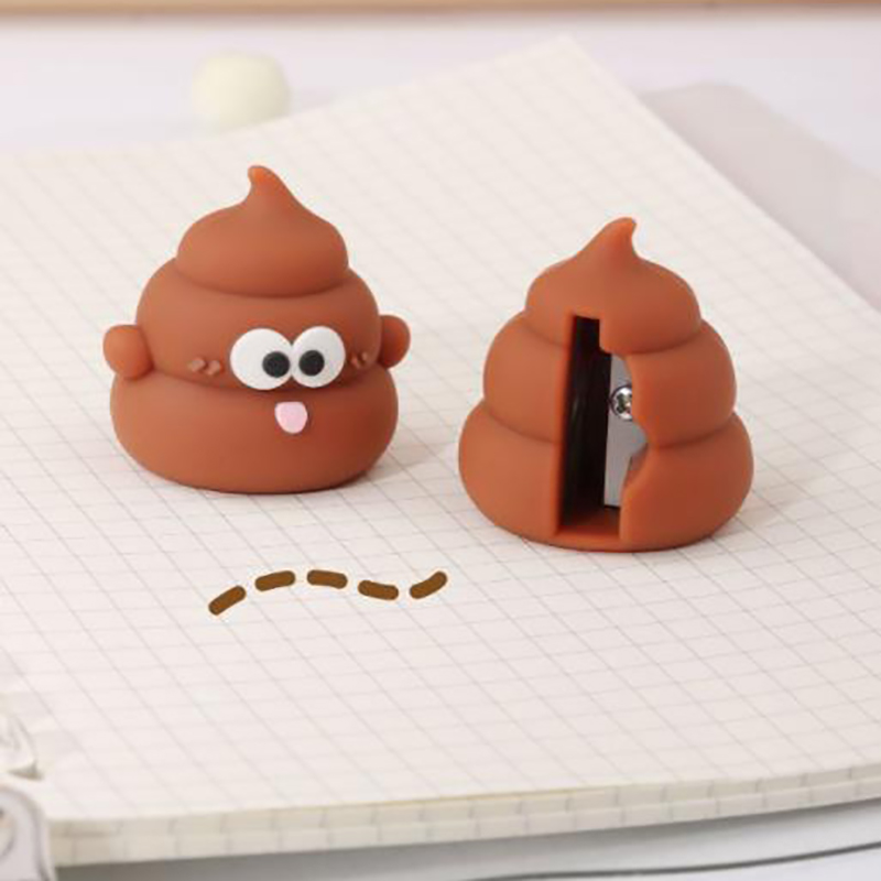 Poop Pencil Sharpener Poop Cake Pencil Planer Children's Pencil Accessories EI
