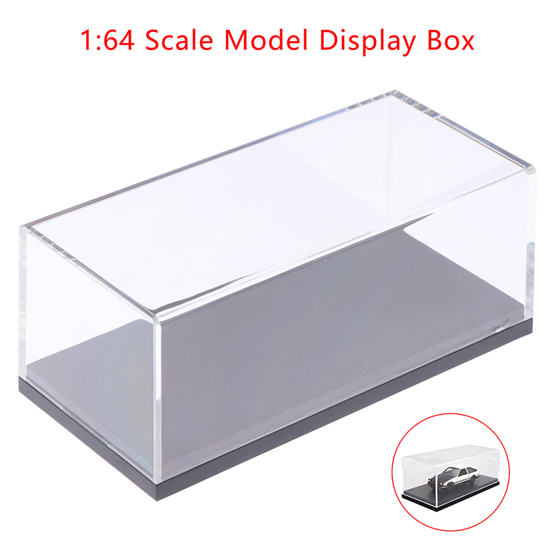 1:64 Car Model Display Box Transparent Protective Case Acrylic Dust ...