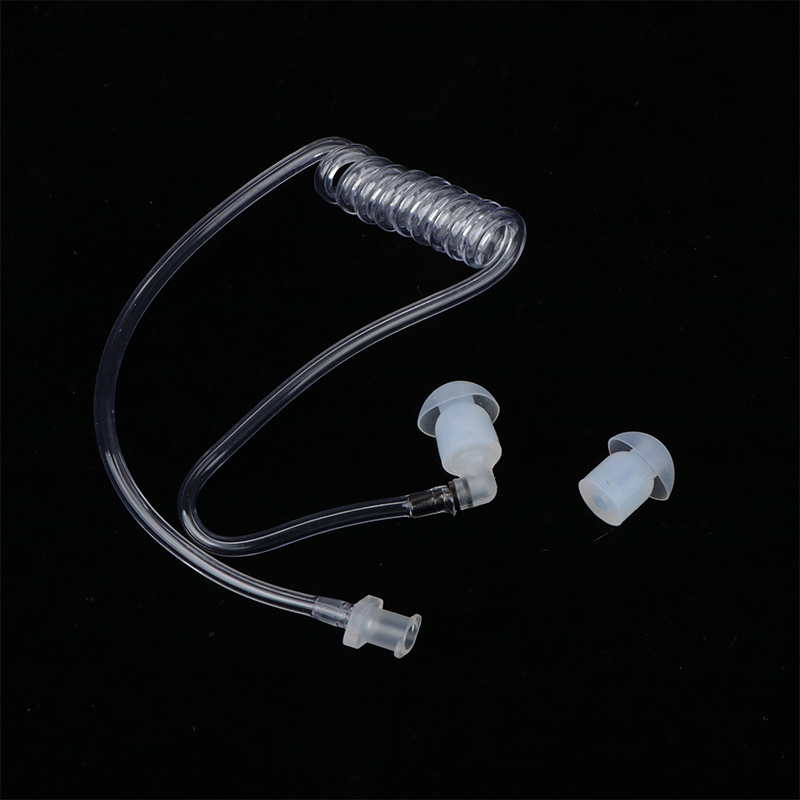 Earphone Transparent Coil Acoustic Air Tube Earplug For Two-Way Radio ...