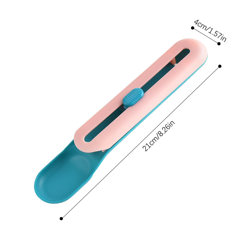 Bouton de scoop d'alimentation pour chats pour animaux