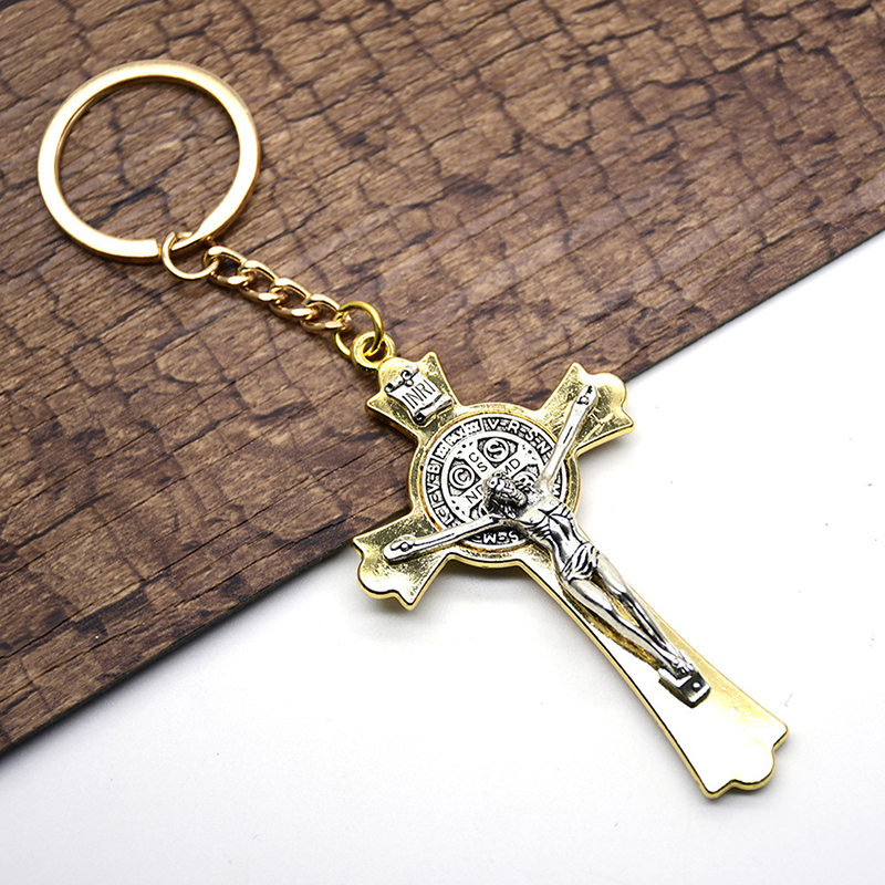 Christian Religious Beliefs Jesus Cross Key Chains Jewelry Accessories Gift- -wf