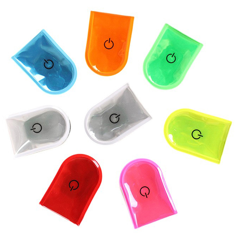 1Pc Outdoor Sports LED Safety Light Reflective Magnetic Clip On Strobe Reflec EI