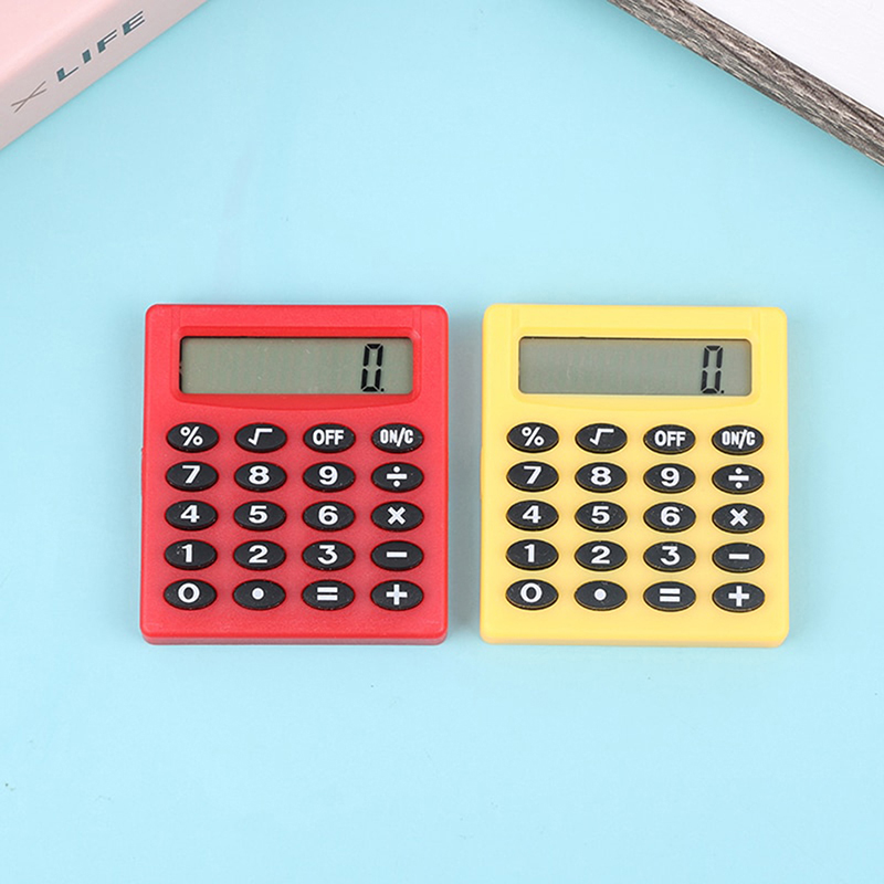 Small Square Calculator Multi Function Mini Color School Office Calculator GF