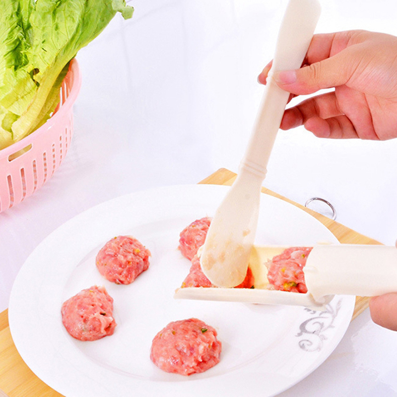 Meatball Maker Set Fried Fish Beaf Meat Making Ball Mold Spoon Meat Kitchen  -wf