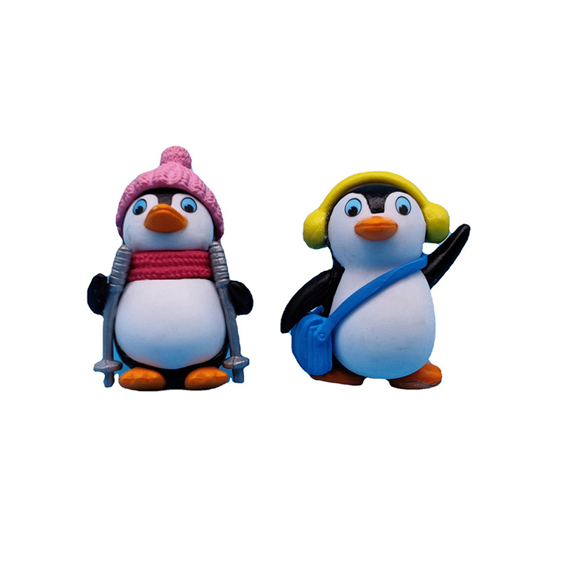 For Aquarium Floating Cartoon Penguins Fish Tank Landscaping Aquarium Decora -wf