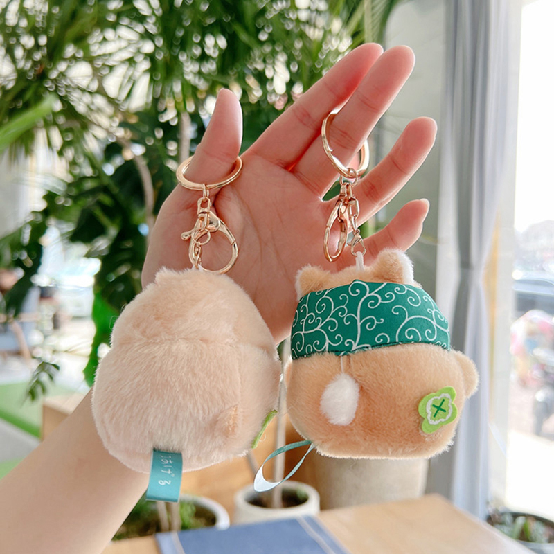 1Pc Cute Plush Keychain Expression Cross-dressing Penguin Doll Plush Toy Pe