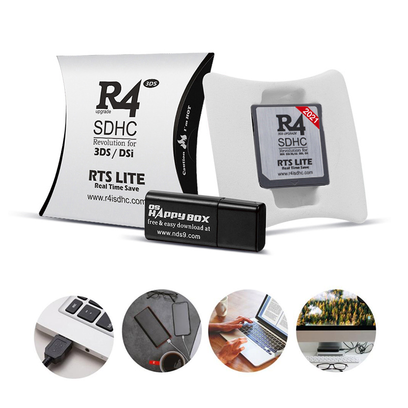 Adattatore R4 scheda di memoria digitale sicura scheda di gioco scheda flashcard resistente ~~