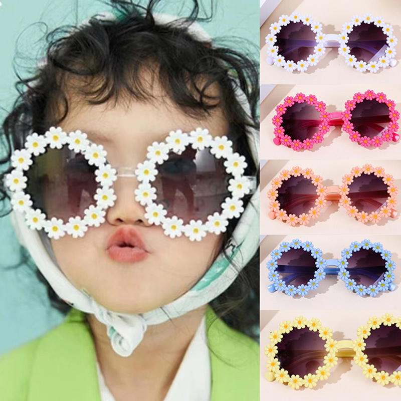 Kids Sunglasses Children Round Flower Sunglasses Girls Boys Baby Sport-xp -wf