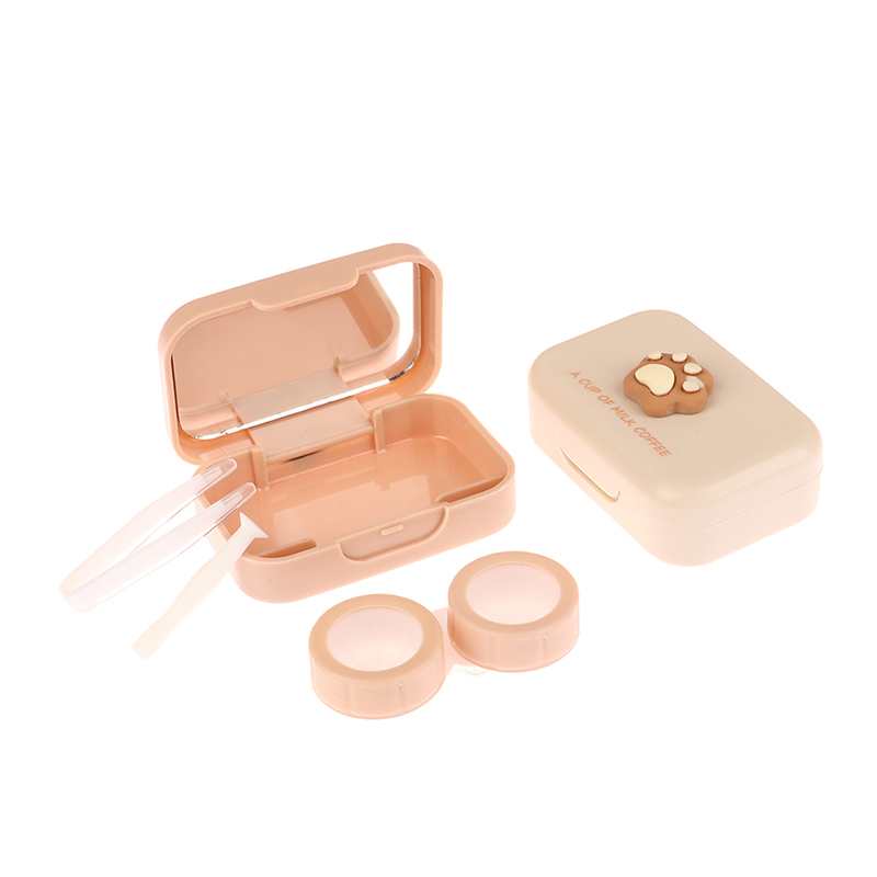 1 Set Contact Lens Kit Case Kit Mutter Box Box Boîte Mirror Container ...