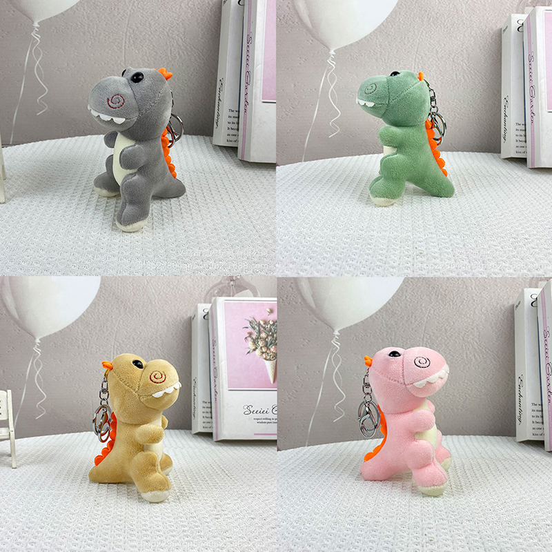 Plush Dinosaur Doll Keychain Bag Decoration Pendant Key Ring Car Bags Keychai Pe