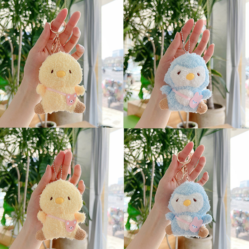 Peluche Portachiavi Chick Carino Borsa Bambola Pinguino Ciondoli Portachiavi Giocattoli Bambini Regalo ❤XH