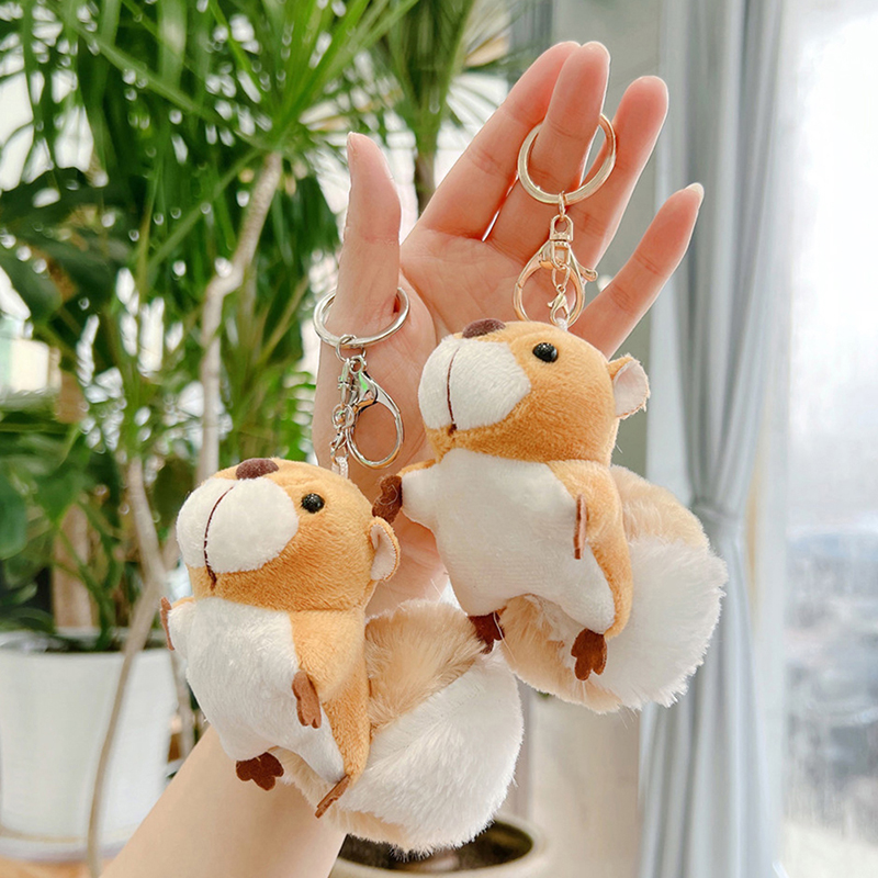 Ciondolo Portachiavi Scaiattoli Cartoni Carini Donna Carino Peluche Bambola Portachiavi Per Ragazze Gi-j-