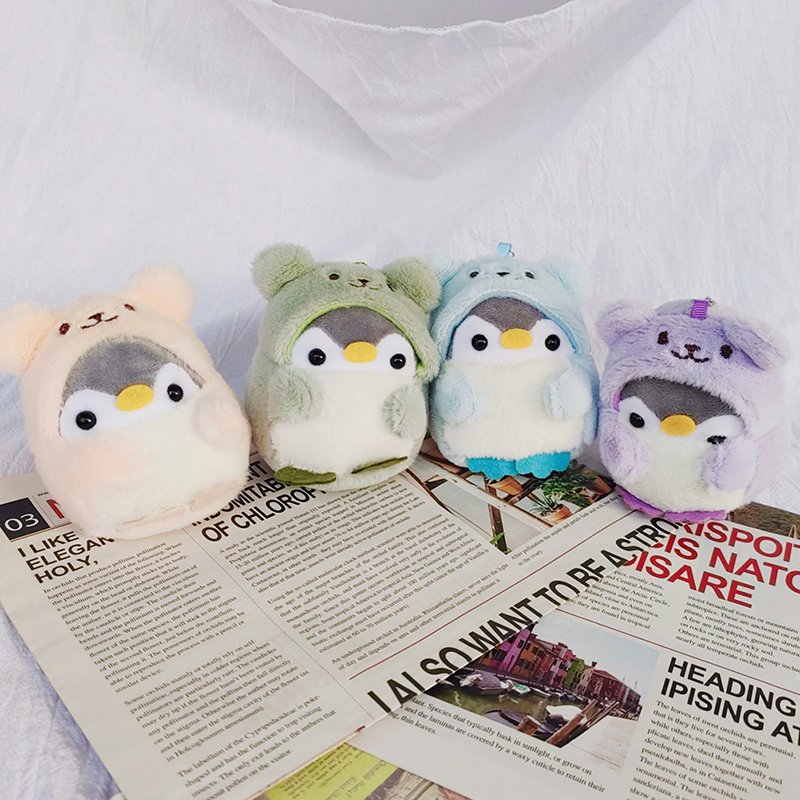 Peluche Portachiavi Carino Bambola Pinguino Borsa Ciondoli Portachiavi Giocattoli Chiave Creativa Ch ❤XH