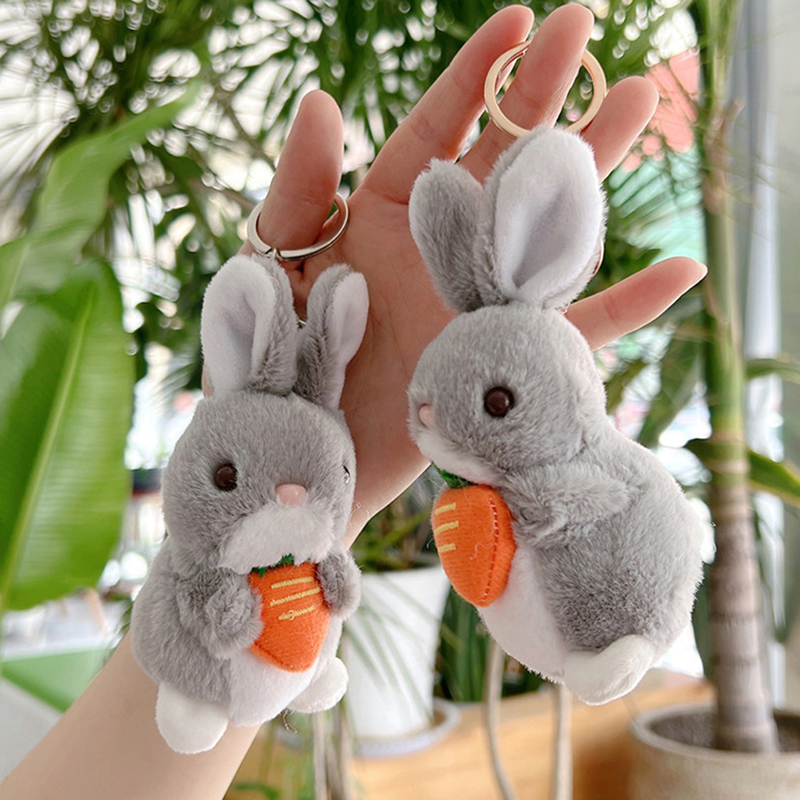 Cartoni animati bambola coniglio portachiavi donna carino peluche coniglio portachiavi per ragazze regali ❤XH
