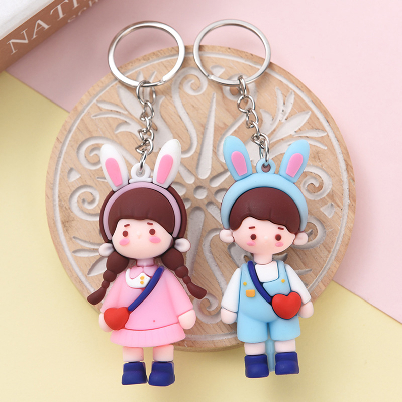 Nouvelle mode mignon couple couple keychain petit pendant sac de sac -xp -wf