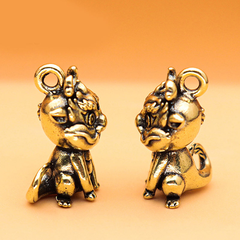 Chinese Beast Pixiu Pendant Creative Ornament Cute Mini Figurine Ornaments G -wf