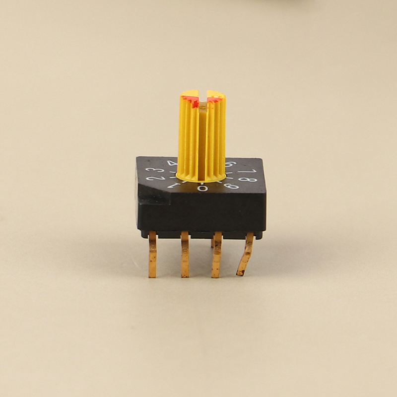 1Pc 0-9/10 Bit Rotary Coding Dial Switch 8421C Code With Handle DRS4010 ...