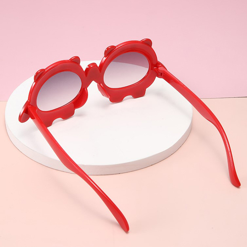 Summer Girl Boys Cute Kids Rimless Sunglasses 2023 Animal Cartoon Bear Child -wf