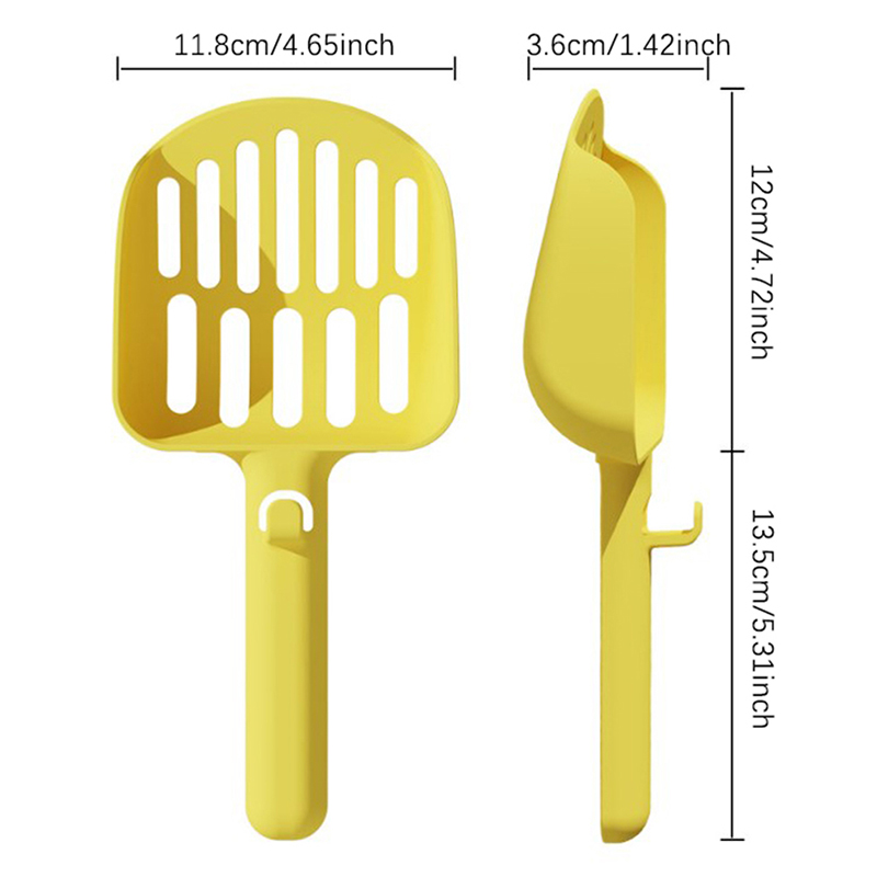 4 couleurs Grands chats Scoop Plastique Poix longue Pites Cat Litter Sand -x -wf