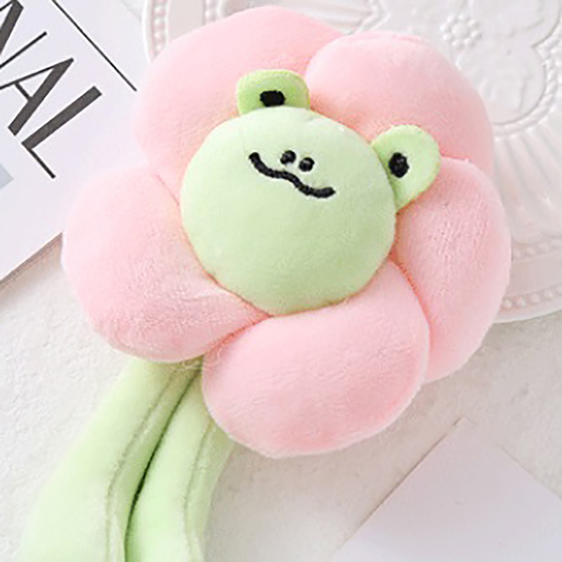 Kawaii Small Sun Flower Frog Plush Toys Stuffed Animals Dolls Soft Kids Toys Pe