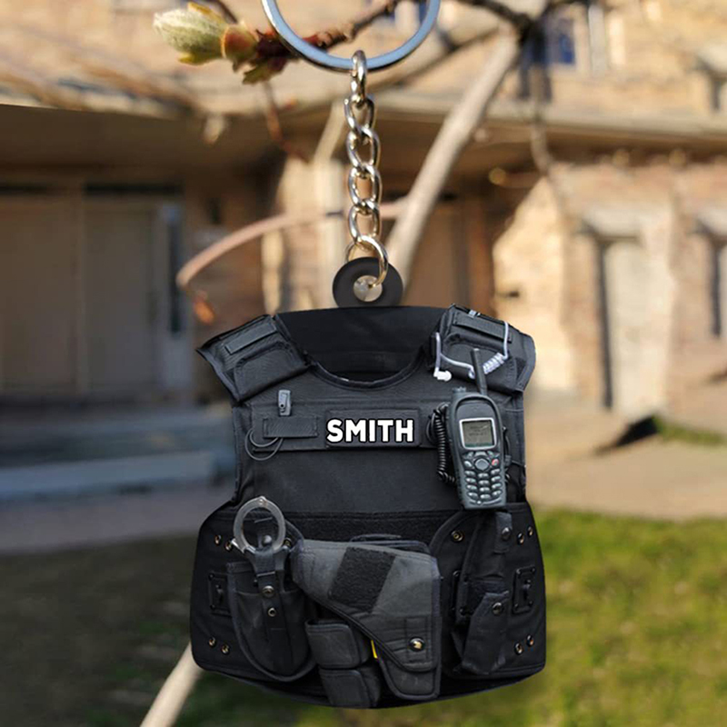 Police Gift Key Keyche Keychain Ornement Backpacks Pender Key Ring -xp -wf