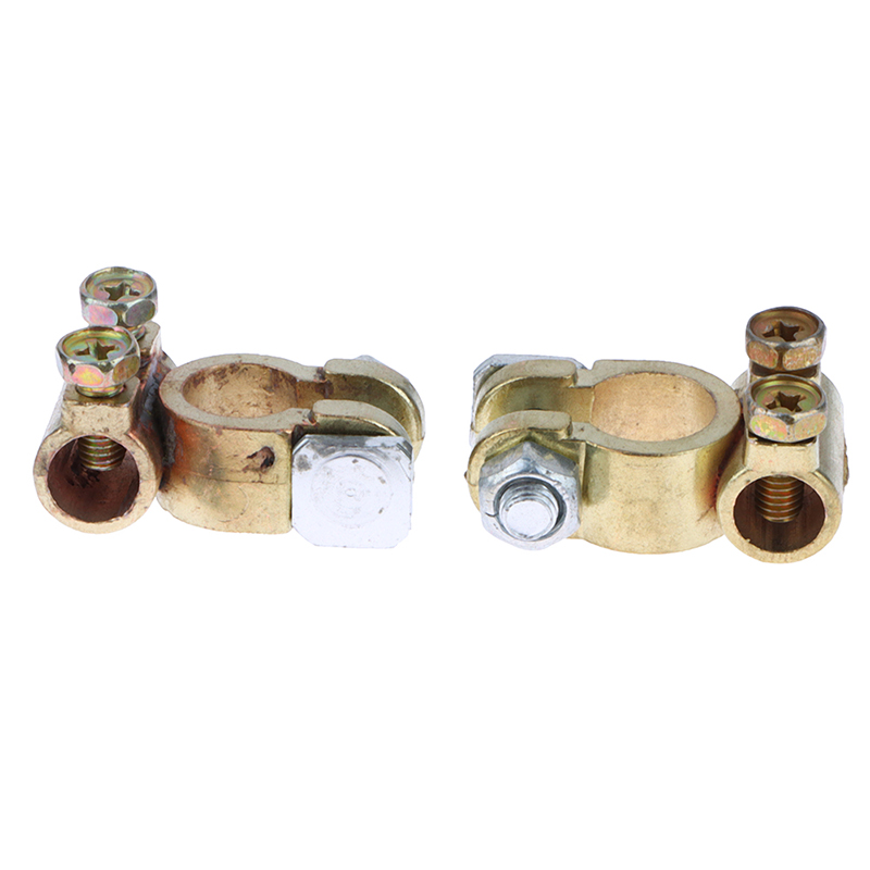 1 Pair Battery Terminals Connectors Clamps Car Quick Release Battery Termina -wf